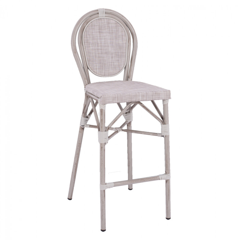 ΣΚΑΜΠΩ ΑΛΟΥΜΙΝΙΟΥ BAMBOO LOOK ΠΑΤΙΝΑ ΛΕΥΚΟ ΜΕ TEXTLINE HM5110 41x52x116 ...