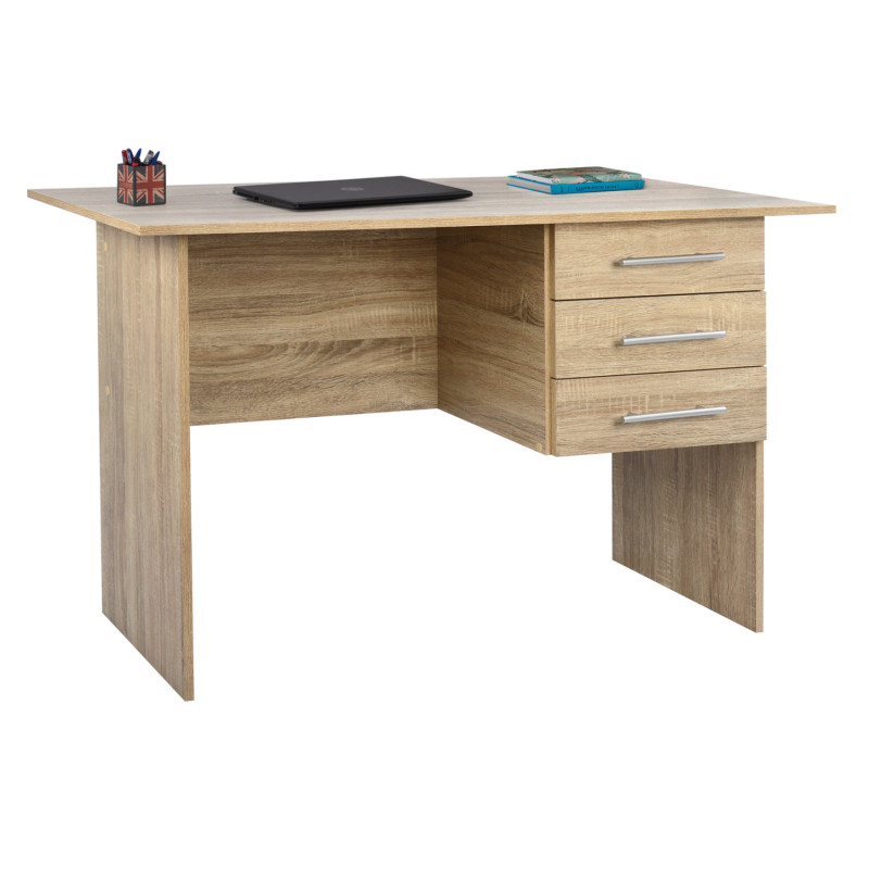 ΓΡΑΦΕΙΟ ΜΕΛΑΜΙΝΗΣ ENSLEY HM2029.02 ΜΕ 3 ΣΥΡΤΑΡΙΑ SONAMA 120X60X76 εκ ...