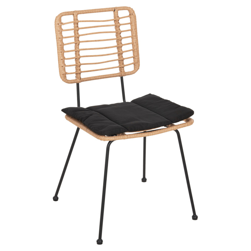 ΚΑΡΕΚΛΑ ΕΞ.ΧΩΡΟΥ ALLEGRA HM5454.11 ΜΕΤΑΛΛΟ&ΜΑΞΙΛΑΡΙ ΜΑΥΡΟ-ΜΠΕΖ WICKER ...