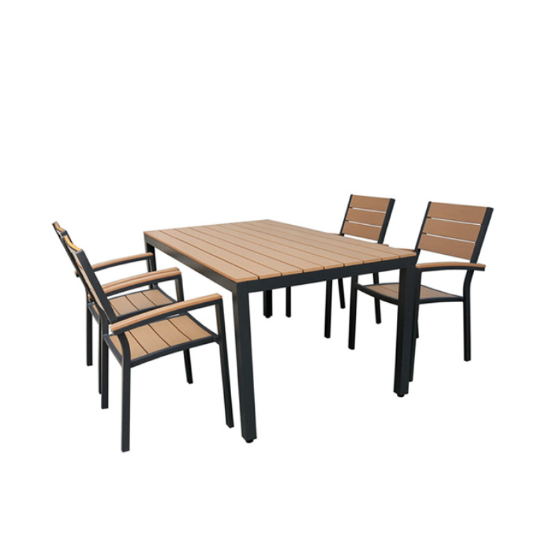 ΣΕΤ ΤΡΑΠΕΖΑΡΙΑ ΚΗΠΟΥ ΑΛΟΥΜΙΝΙΟΥ-POLYWOOD RENATA 5371 G + MADISON 5377 G ...